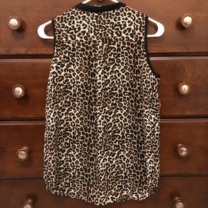 Tops | Leopard Print Sleeveless Tank Top | Poshmark